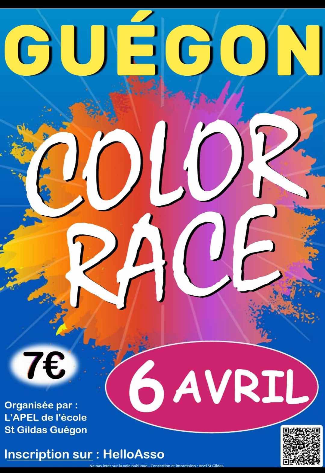 Guégon. La 4è édition de la color race de l'école Saint-Gildas - Les ...
