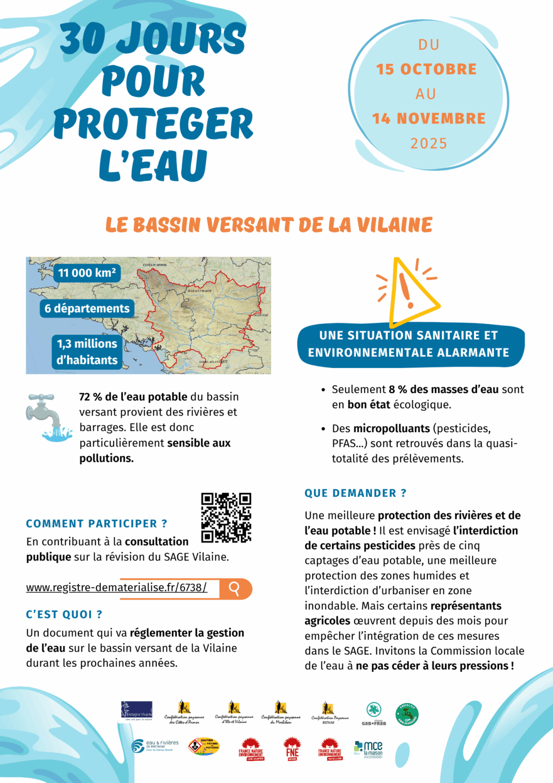 Pays de Ploërmel. Révision du SAGE Vilaine : pourquoi les associations mobilisent les citoyens ...