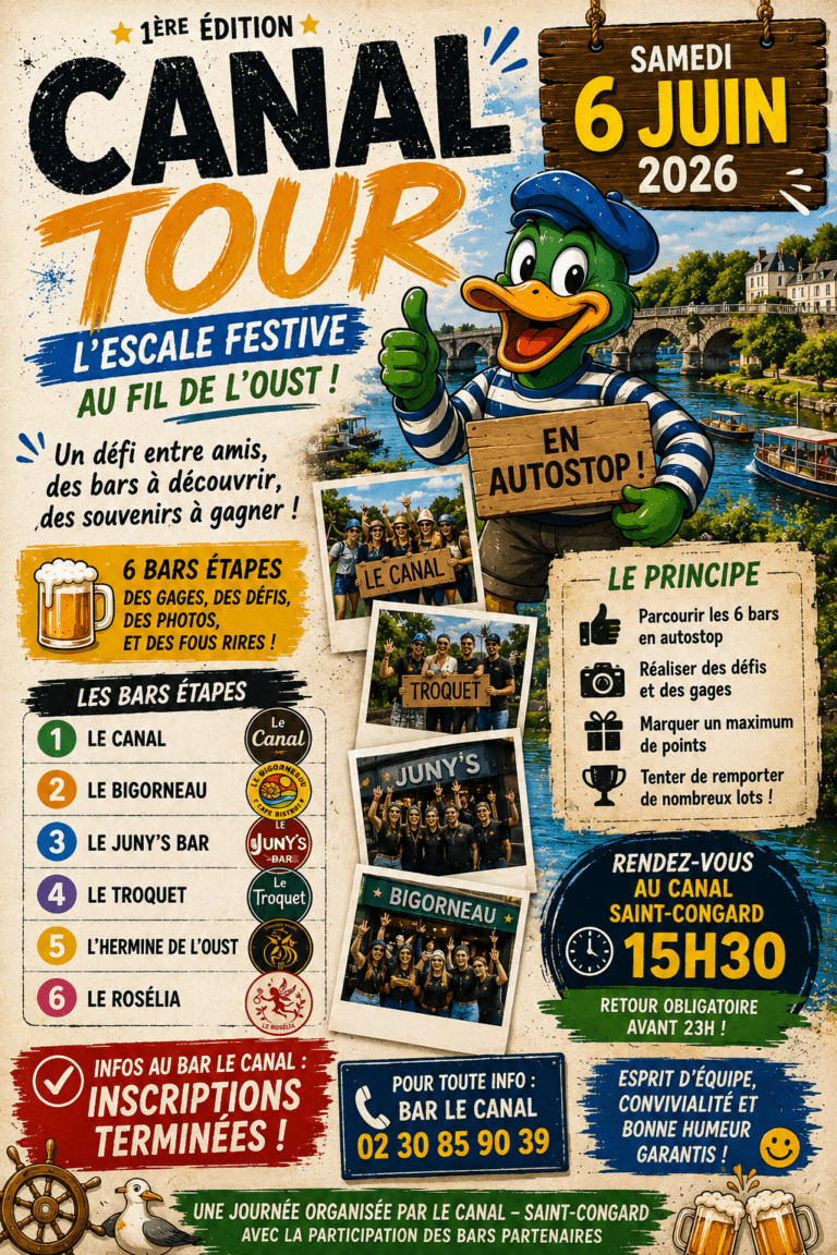 Saint-Congard. Le « Canal Tour », l'idée géniale qui enflamme les ...